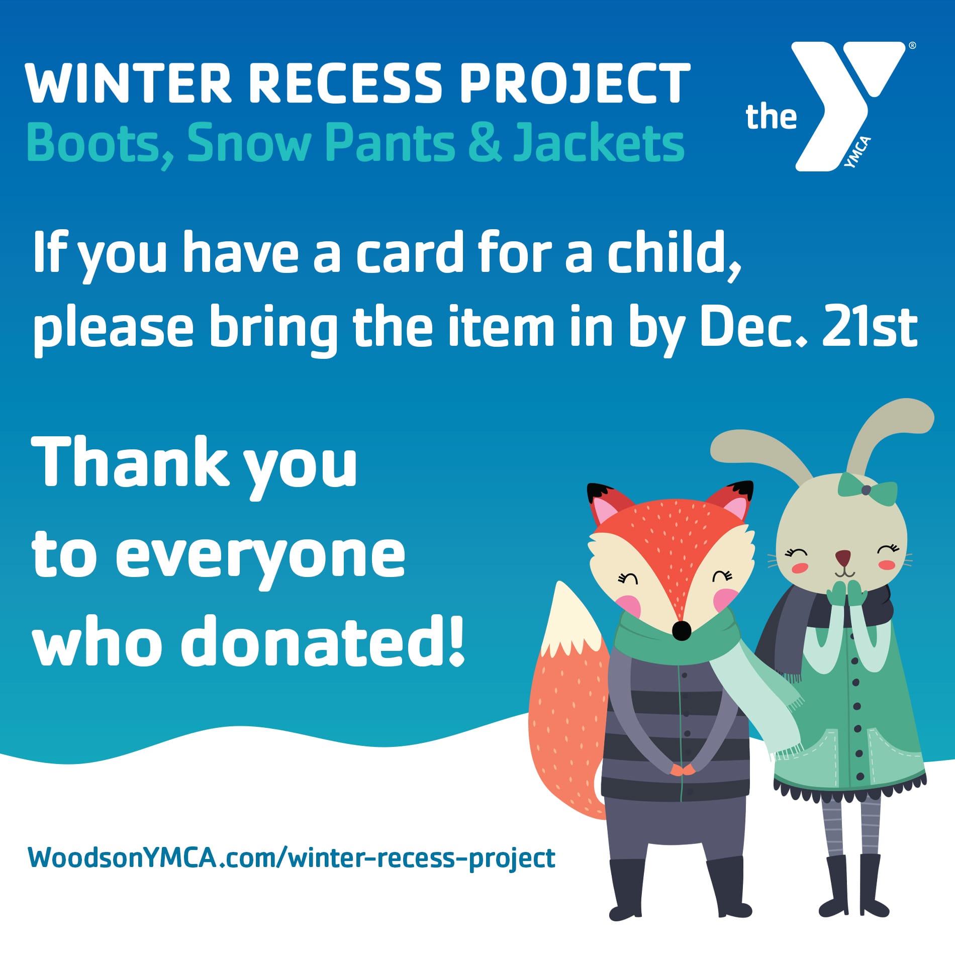 Winter Recess Project - Woodson YMCA